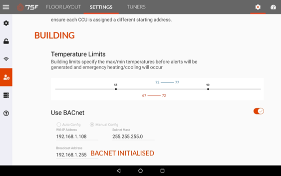 Configuring BACnet – ClimaVision