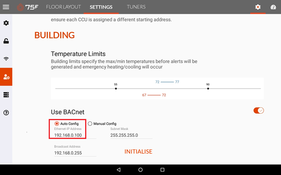 Configuring BACnet – ClimaVision