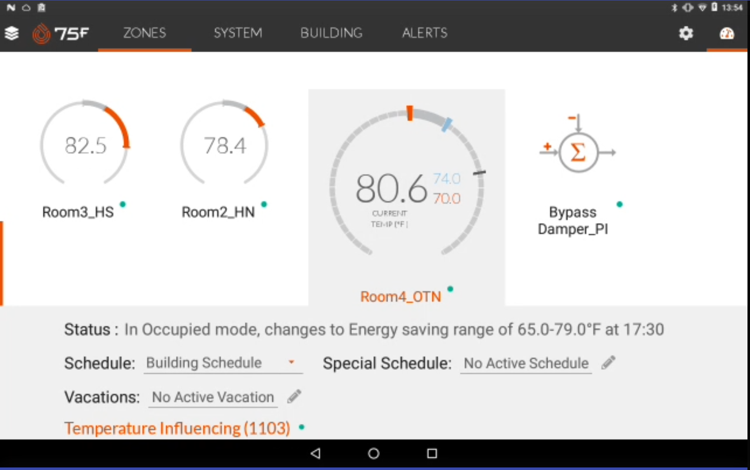 Occupancy and Temperature Node- Temperature Influencing – ClimaVision