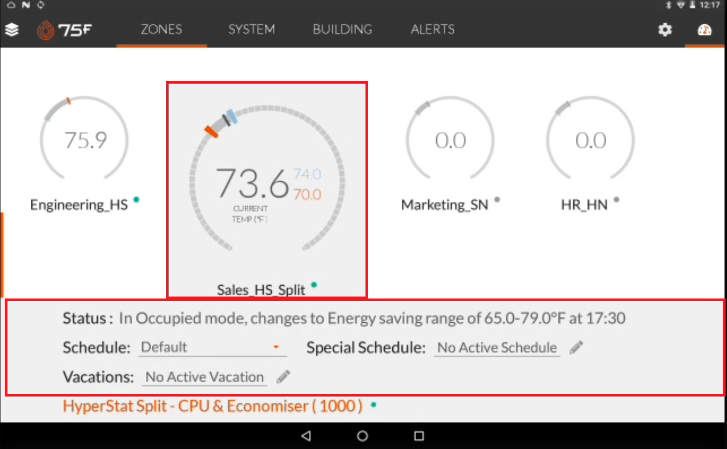 HyperStat Split- CPU & Economizer Profile – ClimaVision