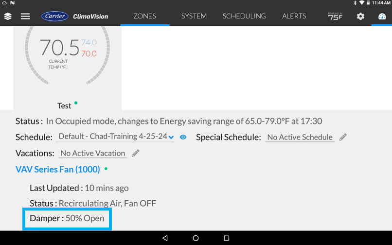 Damper Position & Zone Priority Driven Trim and Respond Requests ...
