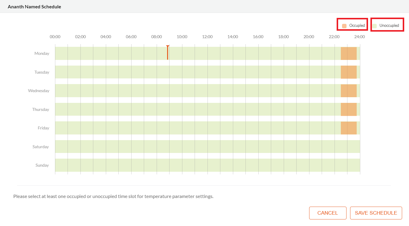 Creating, Applying and Editing Named Schedules – ClimaVision