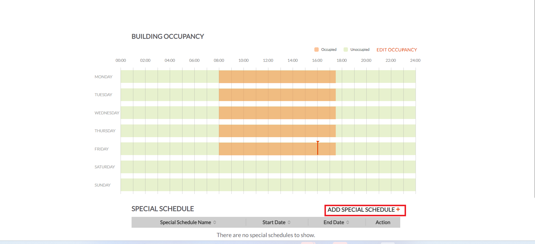 Creating, Applying and Editing Special Schedules – ClimaVision