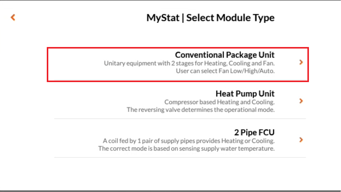 MyStat Conventional Package Unit (CPU) – ClimaVision