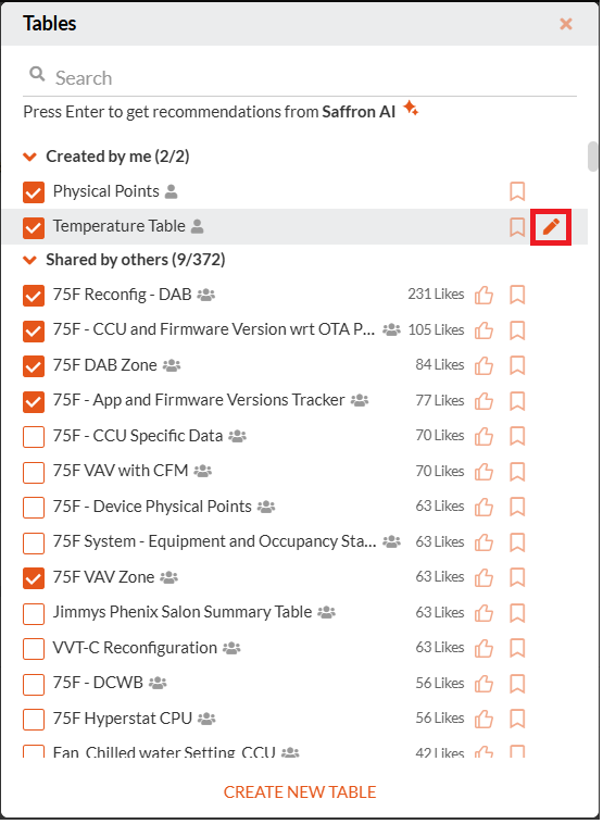 Installers Tables – ClimaVision